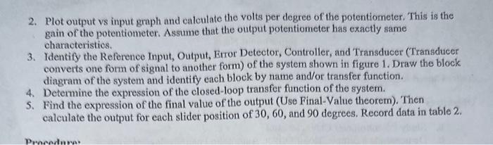 Solved 2 Plot Output Vs Input Graph And Calculate The Volts 4467