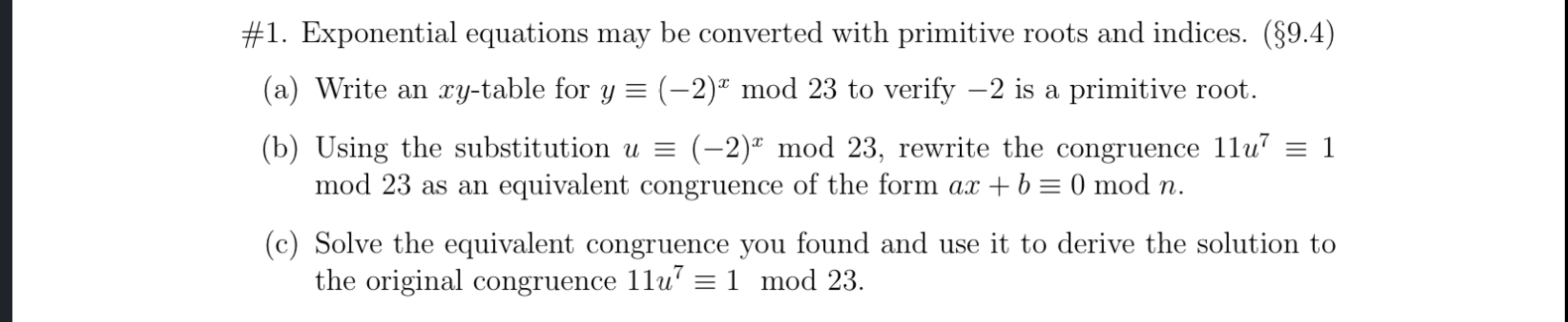 Solved #1. ﻿Exponential equations may be converted with | Chegg.com
