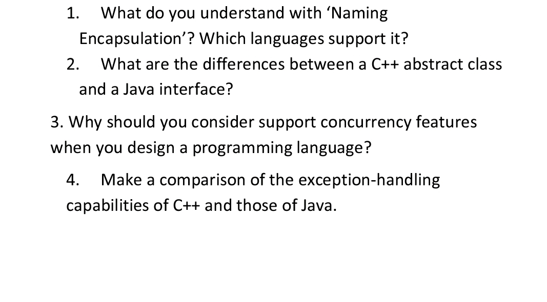 Solved answer all these questions1What do you understand | Chegg.com
