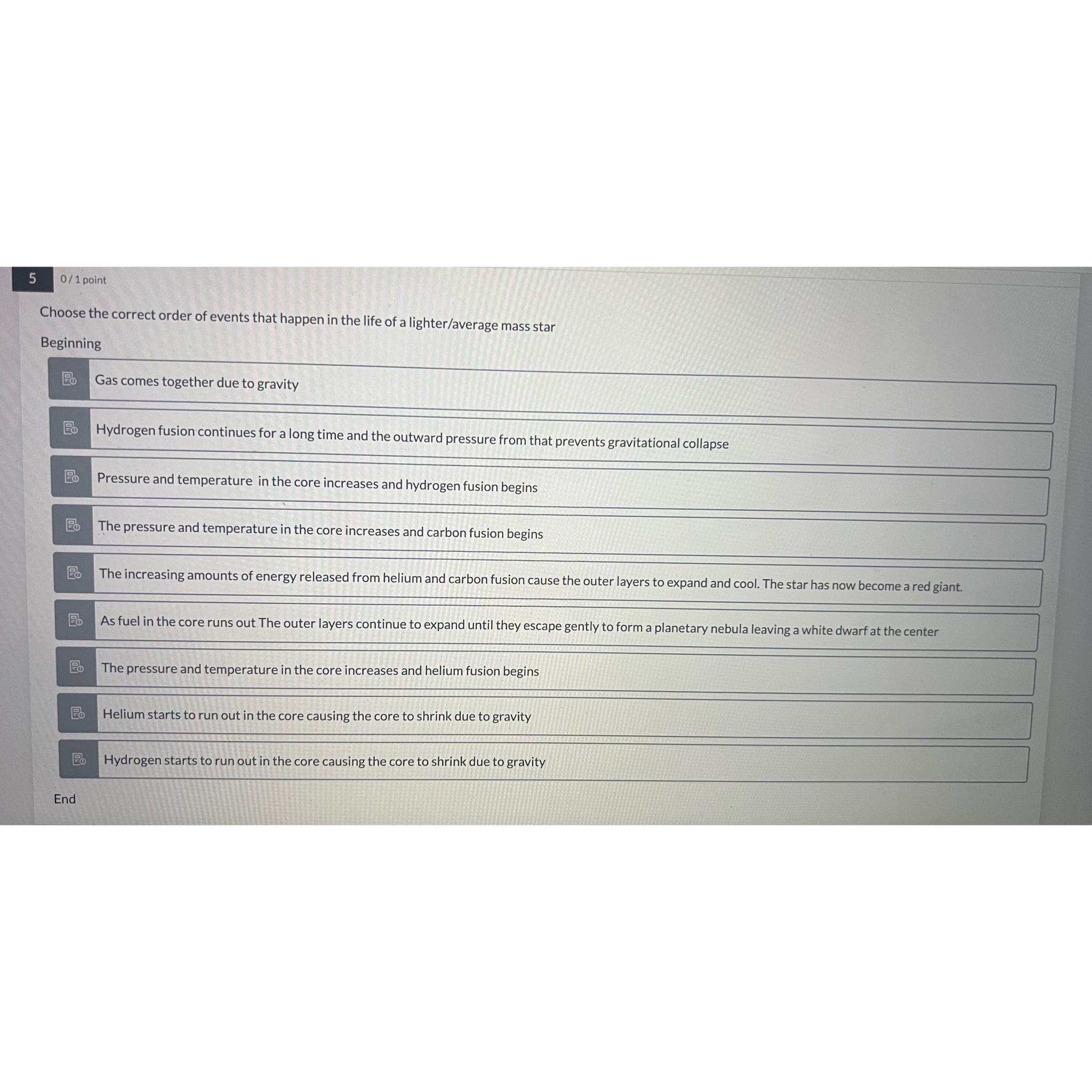 Solved 5Choose the correct order of events that happen in | Chegg.com