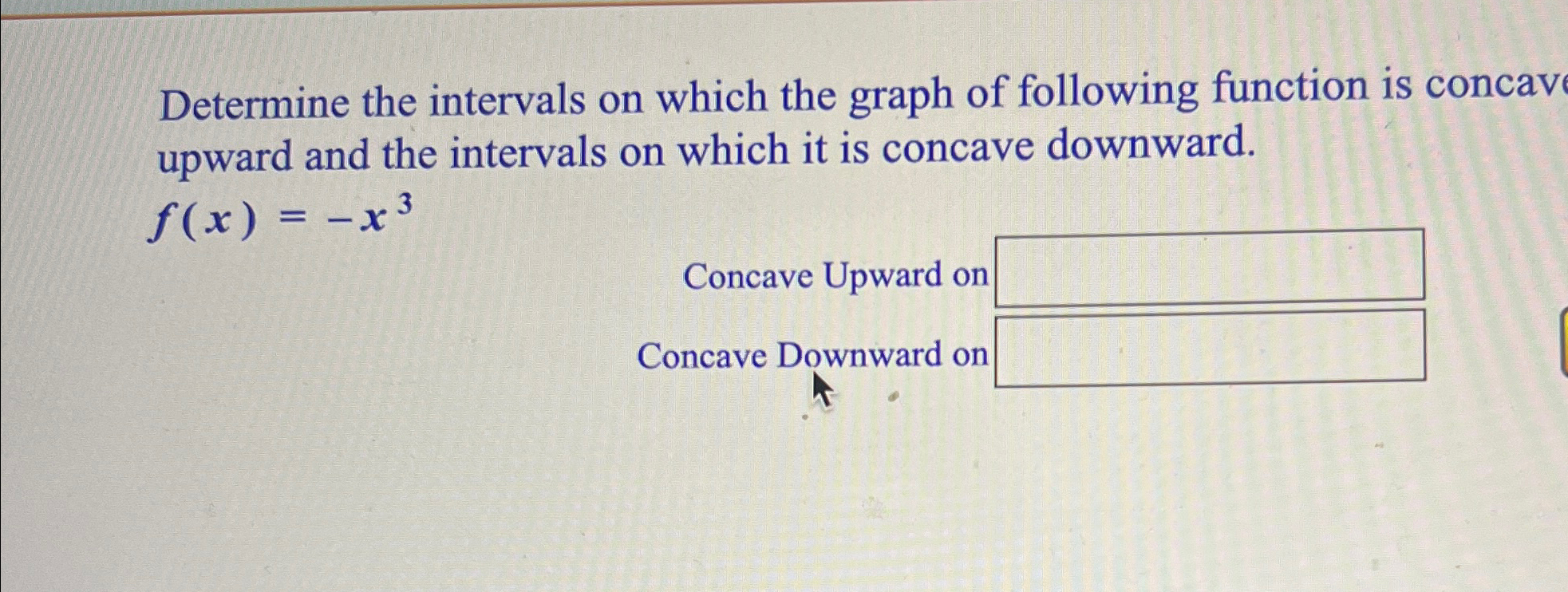Solved Determine the intervals on which the graph of | Chegg.com