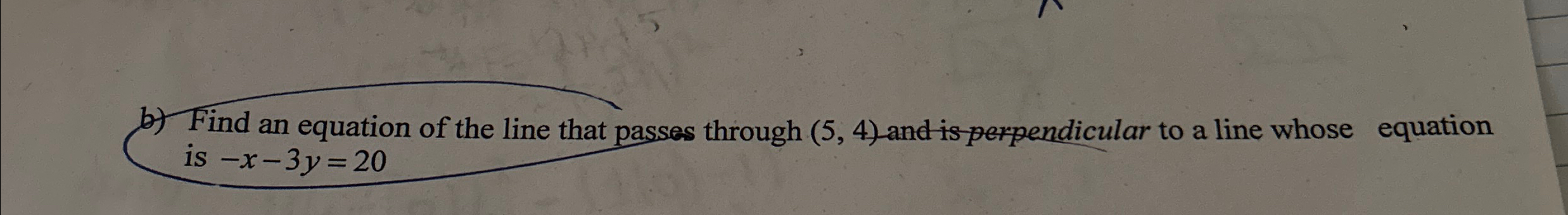 Solved Find an equation of the line that passes through | Chegg.com