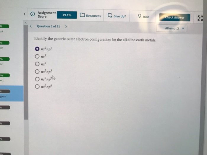 Solved A Assignment Score: 19.1% Resources Give Up? Hint | Chegg.com