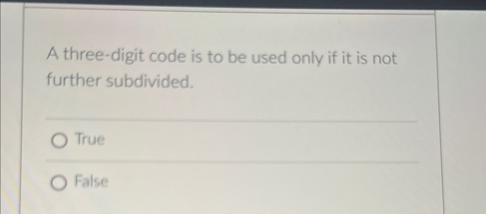 Solved A Three Digit Code Is To Be Used Only If It Is Not