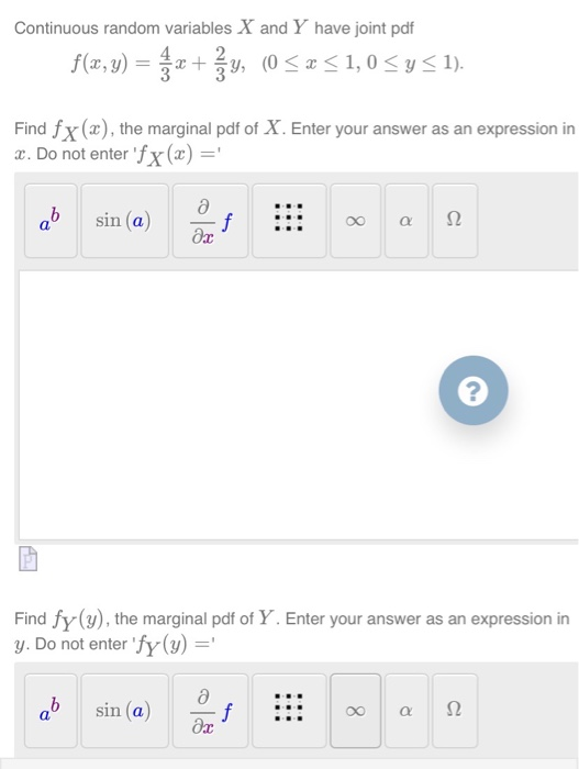 Solved Continuous random variables X and Y have joint pdf | Chegg.com