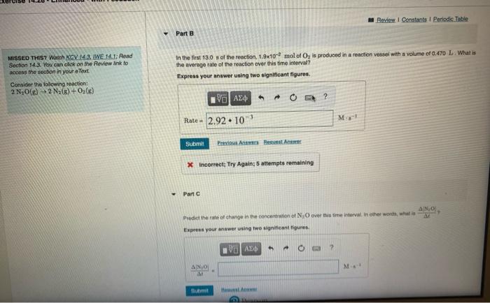 Solved I was able to do part A im having trouble with part B | Chegg.com