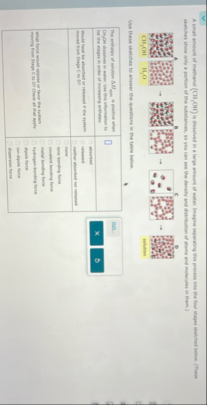 Solved A small amount of methanol (CH3OH) ﻿is dissolved in a | Chegg.com