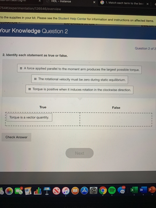 Solved HOL - Instance X 1. Match each term to the besx | Chegg.com