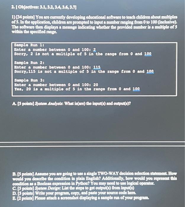 Solved 1) [34 points] You are currently developing | Chegg.com