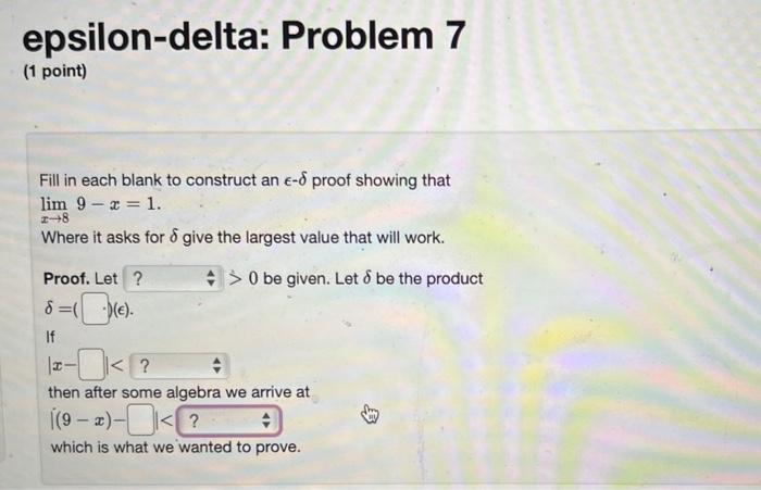 Solved the question mark drop down gives the options to put | Chegg.com