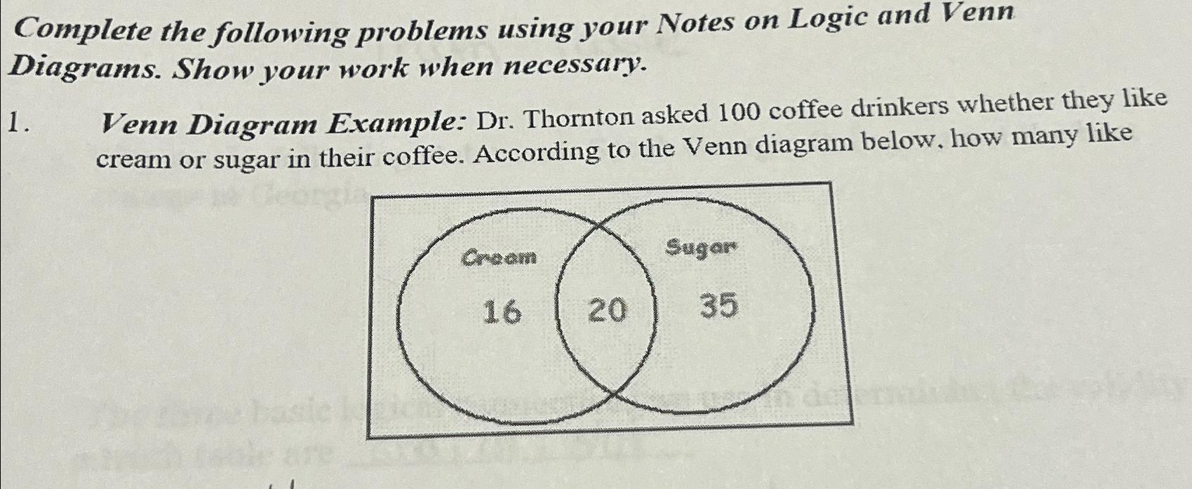 Complete the following problems using your Notes on | Chegg.com