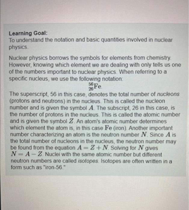 Solved Learning Goal: To understand the notation and basic | Chegg.com