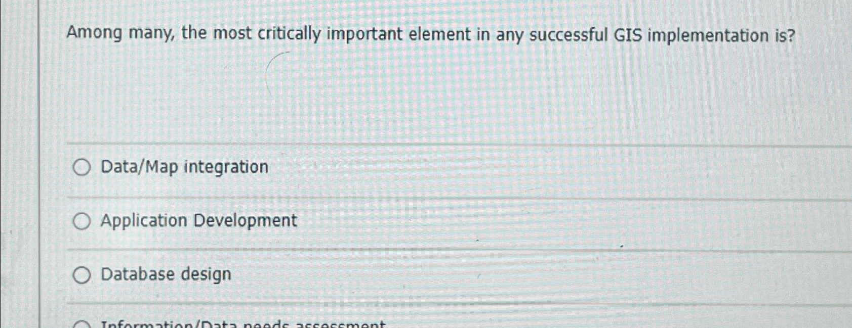 Solved Among many, the most critically important element in | Chegg.com