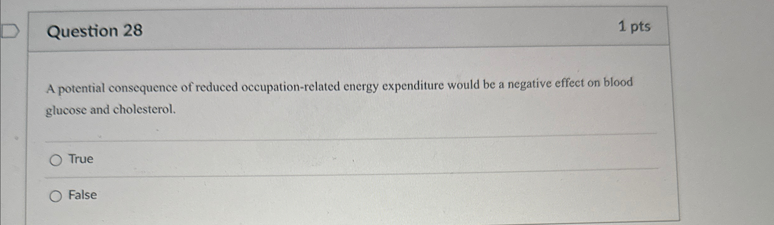 Solved Question 281 ﻿ptsA potential consequence of reduced | Chegg.com