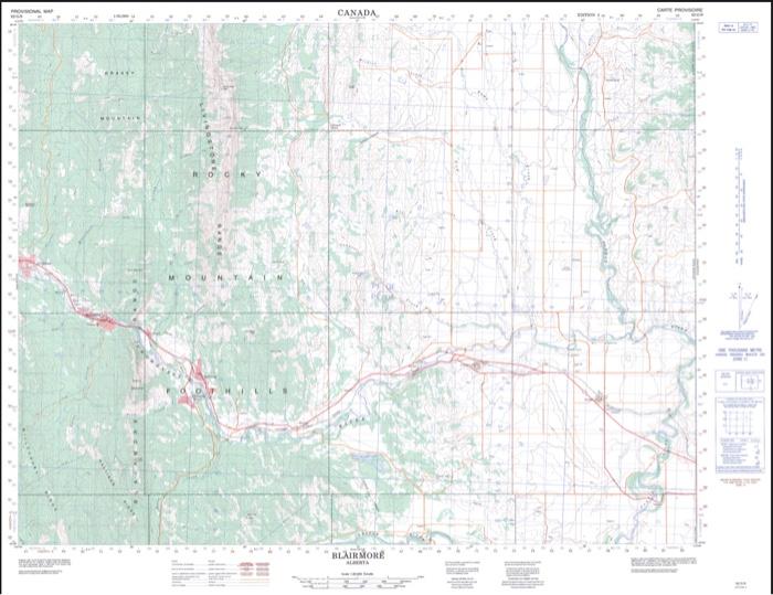 Solved Example 1. Map Sheet: 82G/9 Blairmore Alberta (20 | Chegg.com