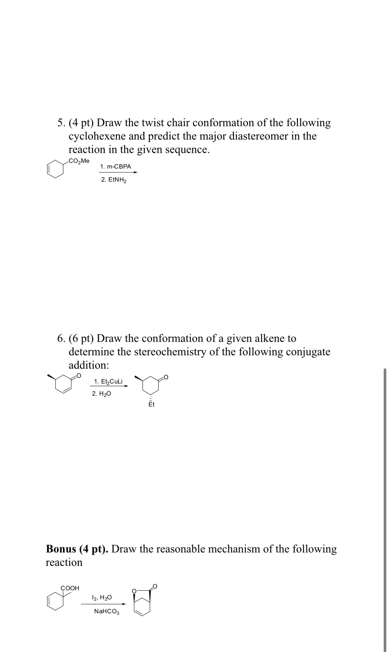 Solved (4 ﻿pt) ﻿Draw the twist chair conformation of the | Chegg.com