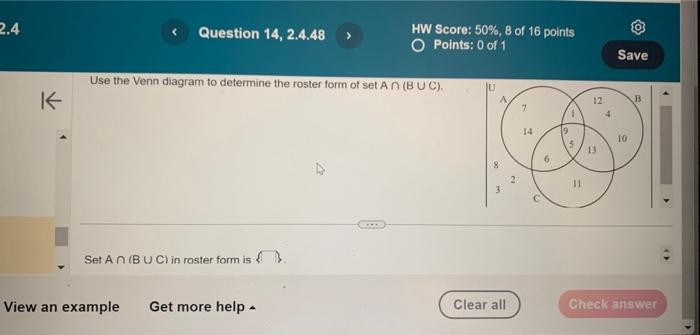 Solved Use the Venn diagram shown to list the set A′ in | Chegg.com