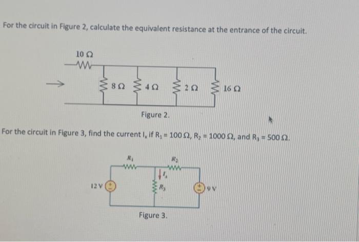 Solved For the circuit in Figure 2, calculate the equivalent | Chegg.com