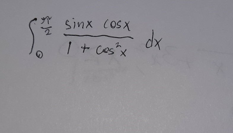 Solved q sinx cosx 1 + cos²x dx | Chegg.com