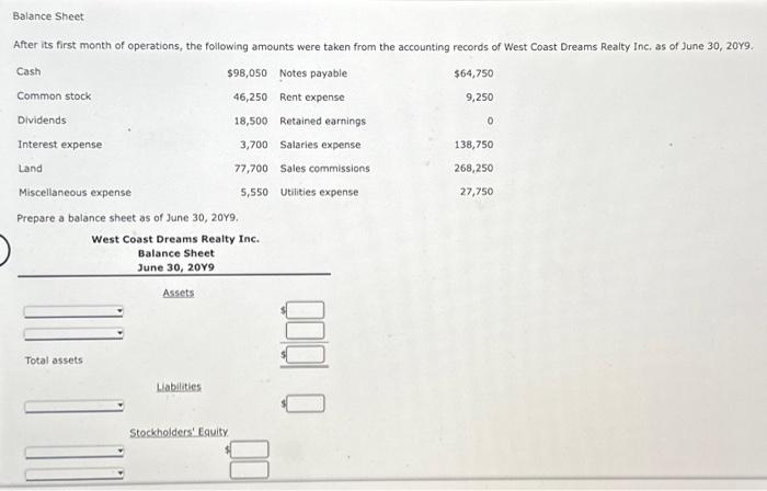 Solved After its first month of operations, the following | Chegg.com