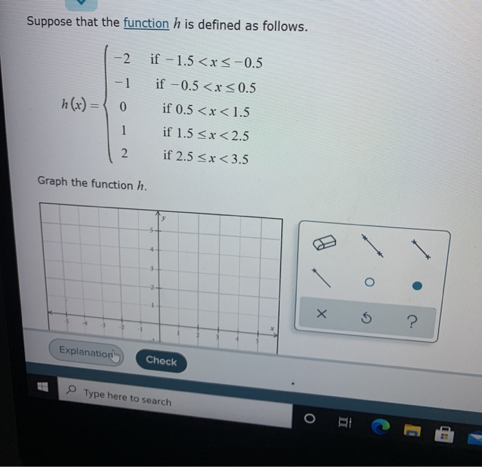 Solved Suppose that the function h is defined as follows. -2 | Chegg.com
