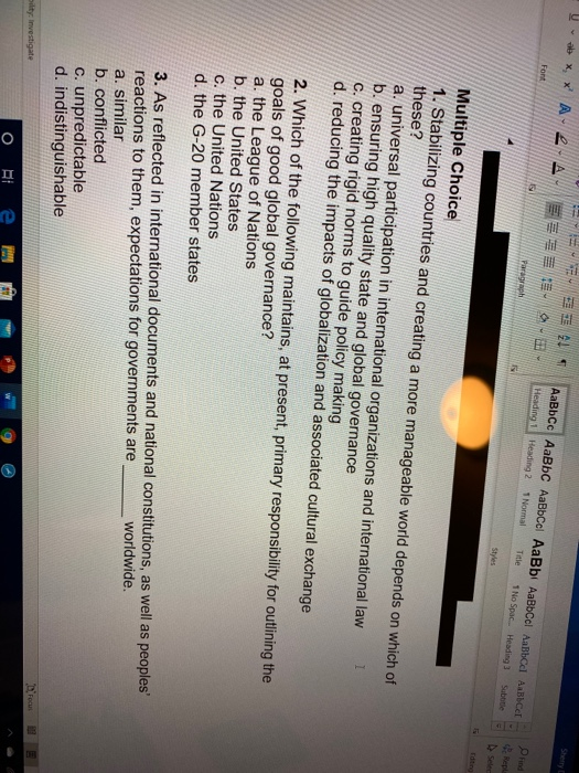 Solved ox, xa EEEE - Font AaBbcc AaBBC AaBbCcl AaBb AaBbCel | Chegg.com