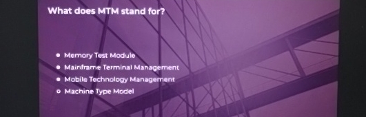 Solved What does MTM stand for?Memory Test ModuleMainframe | Chegg.com