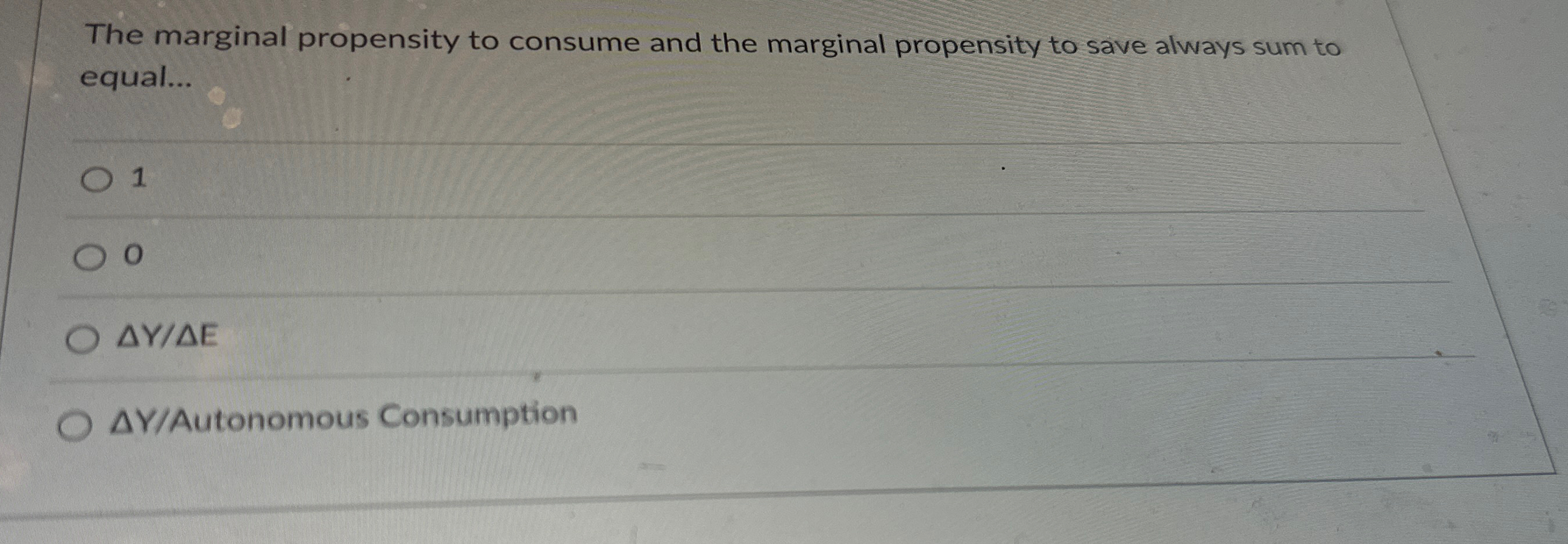 Solved The marginal propensity to consume and the marginal | Chegg.com
