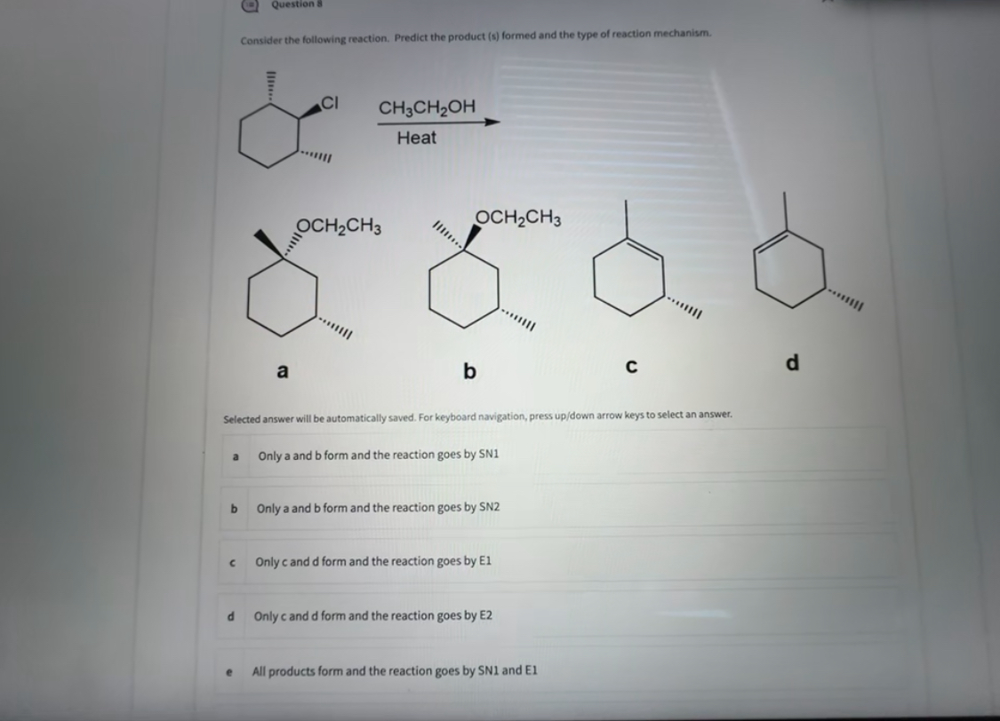 Solved Question 8Consider the following reaction. Predict | Chegg.com