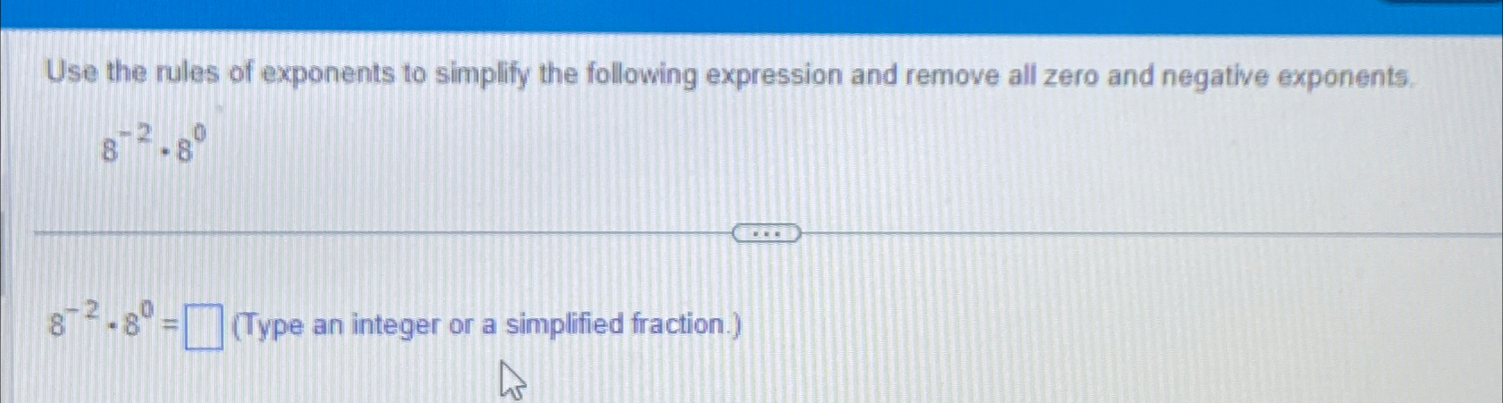 Solved Use the rules of exponents to simplify the following | Chegg.com