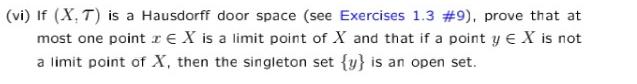 Solved 13 A Topological Space X τ Is Said To Be Hausdorff
