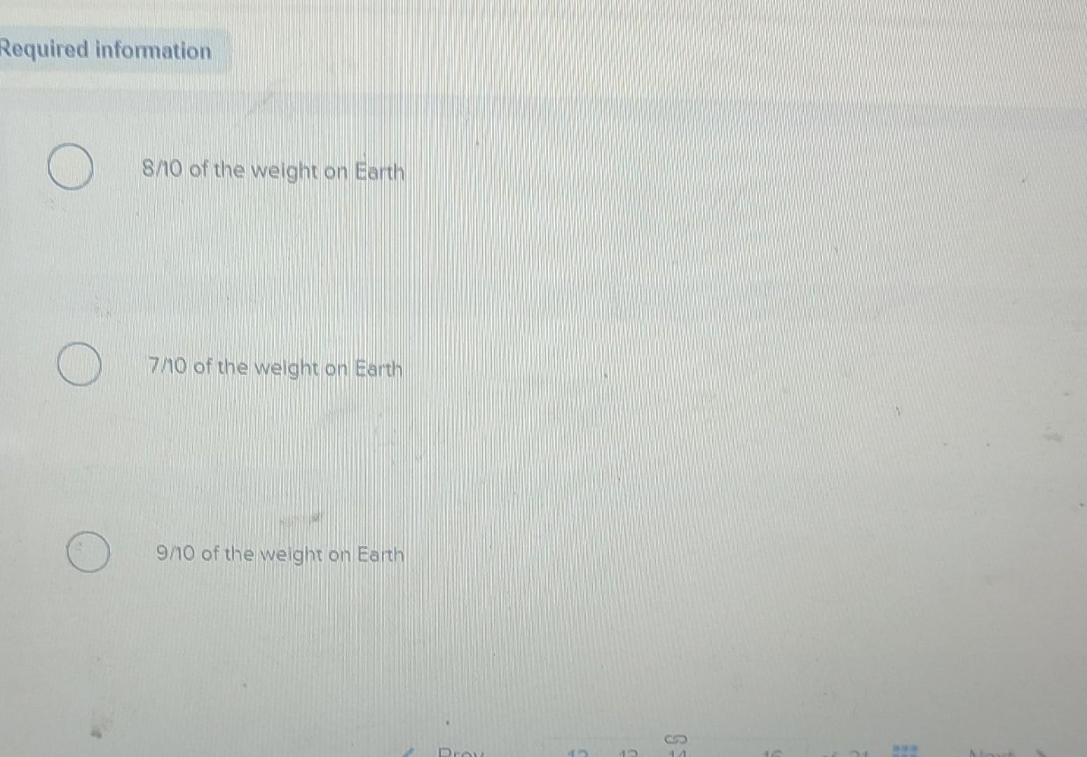 Solved Required information The mass of a man on Earth is | Chegg.com