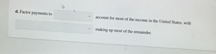 Solved a. Factor distribution of income describes the | Chegg.com