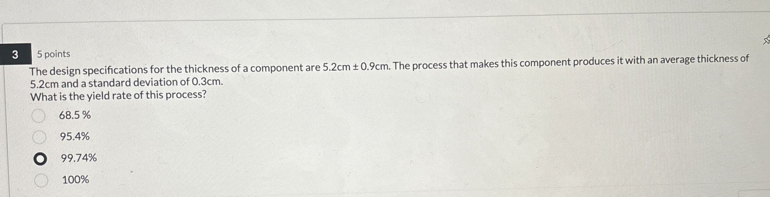 Solved 3 5 ﻿pointsThe design specifications for the | Chegg.com
