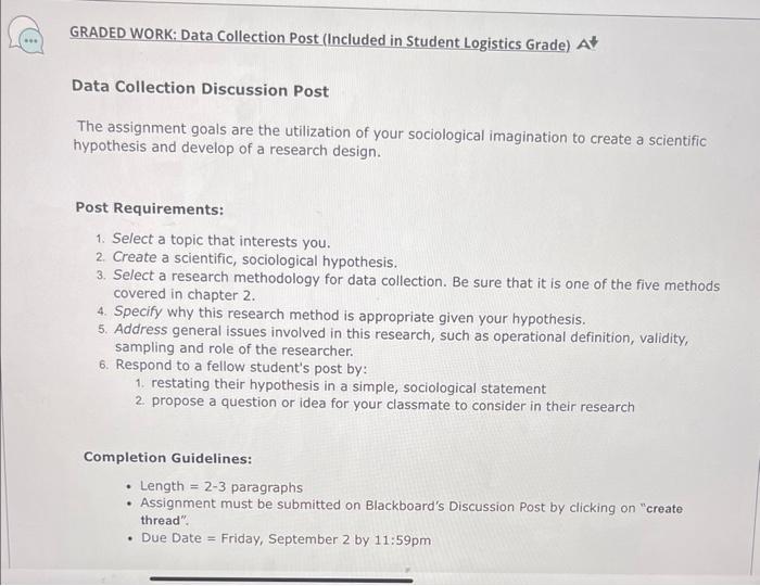 The assignment goals are the utilization of your | Chegg.com