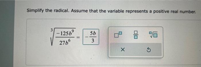 Solved Simplify the radical. Assume that the variable | Chegg.com