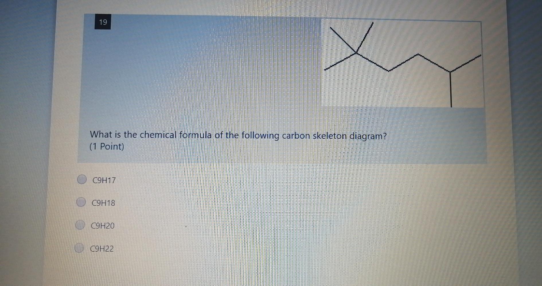 Solved 19 What is the chemical formula of the following | Chegg.com