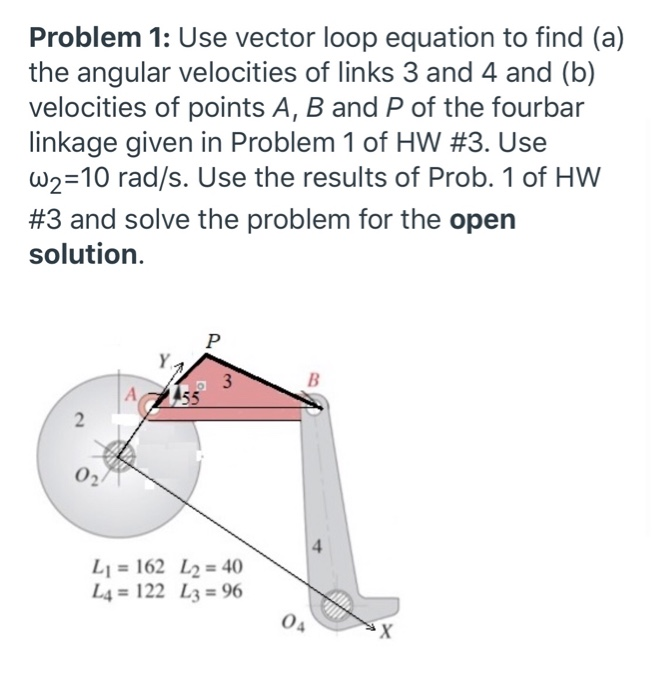 Solved Problem 1: Use vector loop equation to find (a) the | Chegg.com