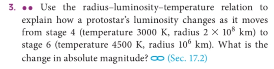 Solved *- ﻿Use the radius-luminosity-temperature relation to | Chegg.com