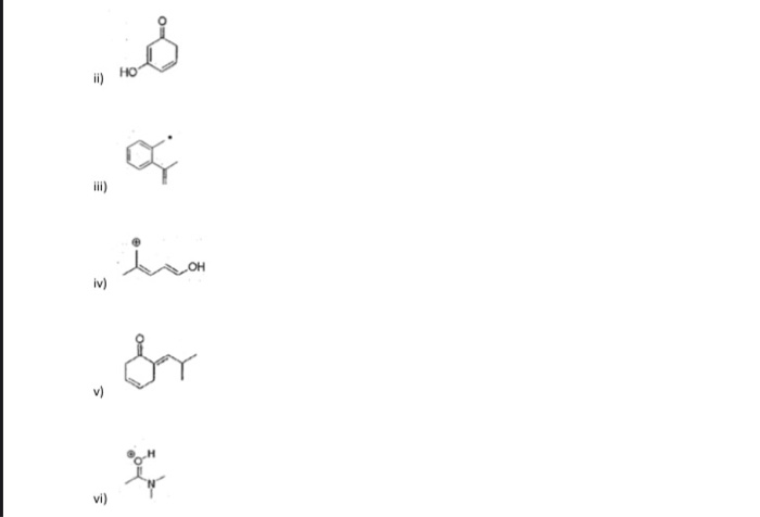 Solved Q2. (2 points) Draw 2 resonance structures for each | Chegg.com