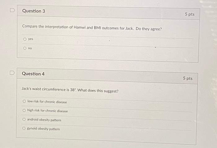 Solved There are numerous methods of estimating a person's | Chegg.com