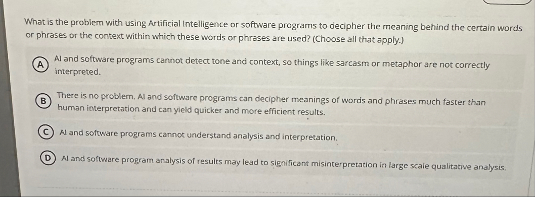 Solved What is the problem with using Artificial | Chegg.com