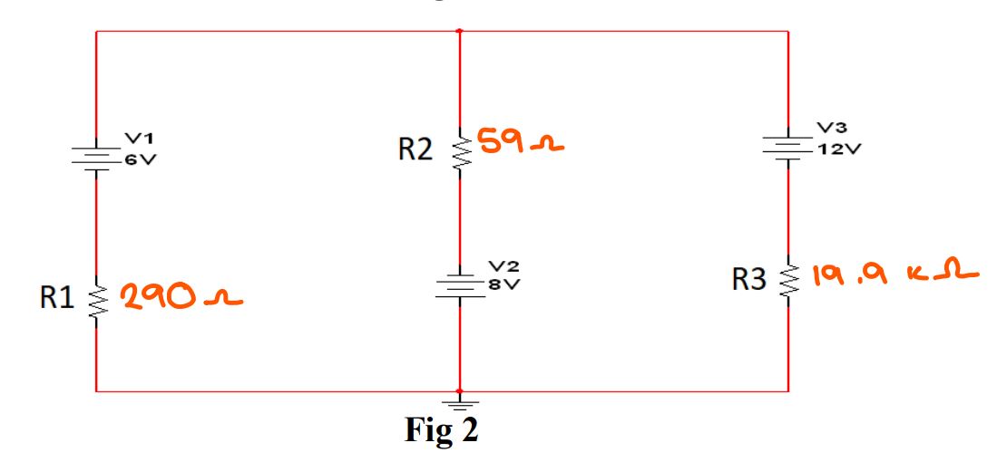 Solved For Figure 2, ﻿calculate the current through and | Chegg.com