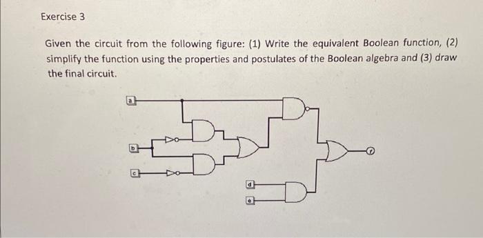 Solved Given the circuit from the following figure: (1) | Chegg.com