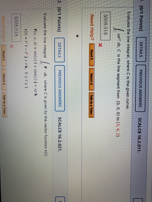 Solved 1. [0/1 Points] DETAILS PREVIOUS ANSWERS SCALC8 | Chegg.com