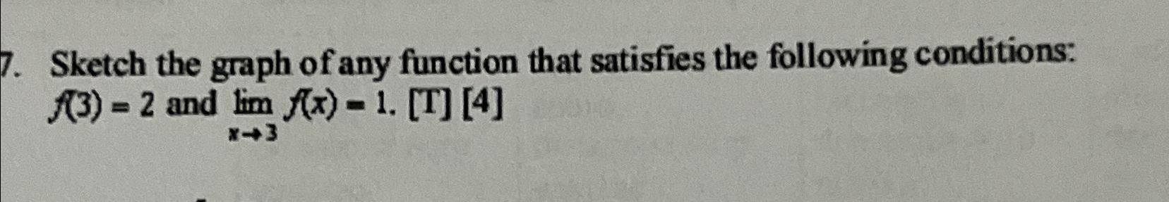 Solved Sketch the graph of any function that satisfies the | Chegg.com