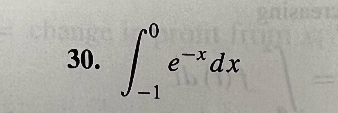 Solved ∫-10e-xdx, ﻿use the fundemental theorem of calculus | Chegg.com