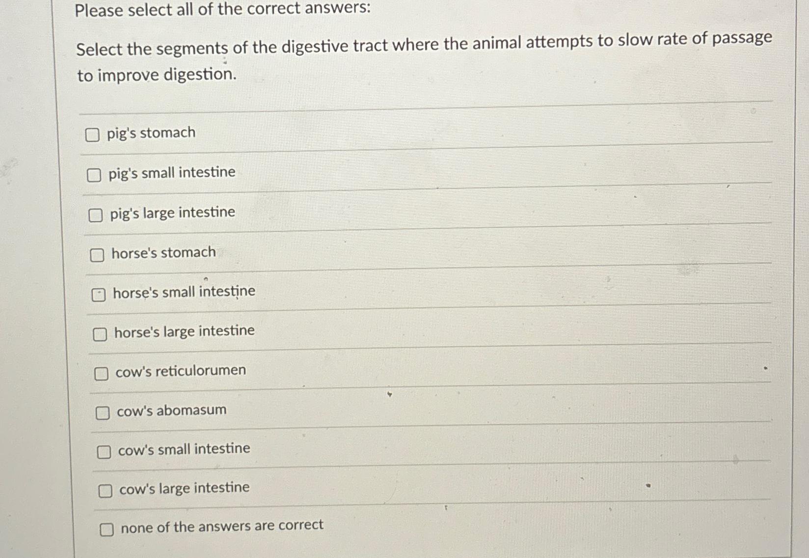 Solved Please select all of the correct answers:Select the | Chegg.com