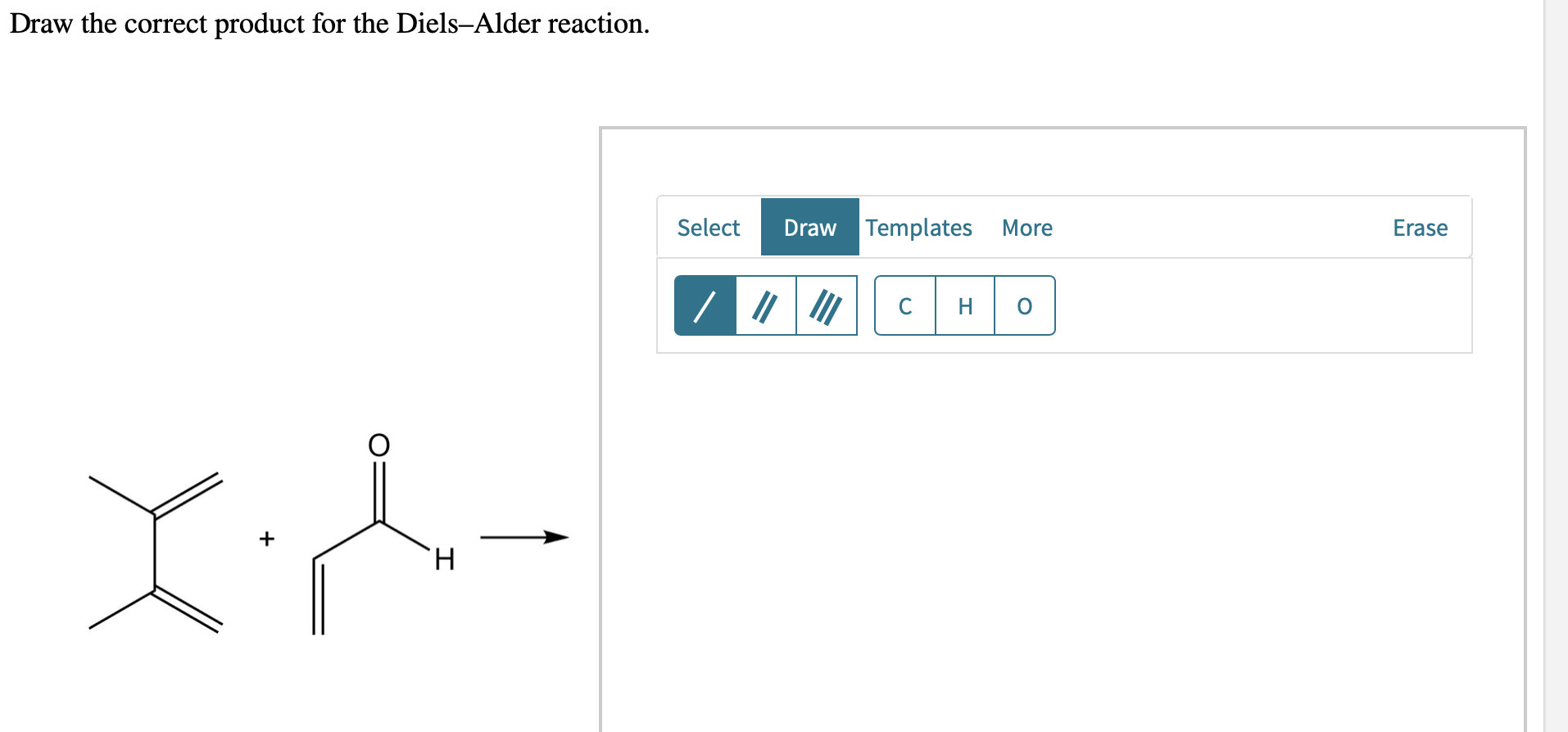 Solved Draw the correct product for the Diels-Alder | Chegg.com