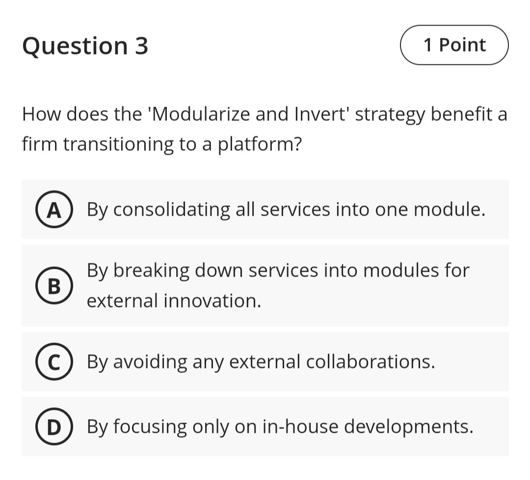 Solved Question 3How does the 'Modularize and Invert' | Chegg.com